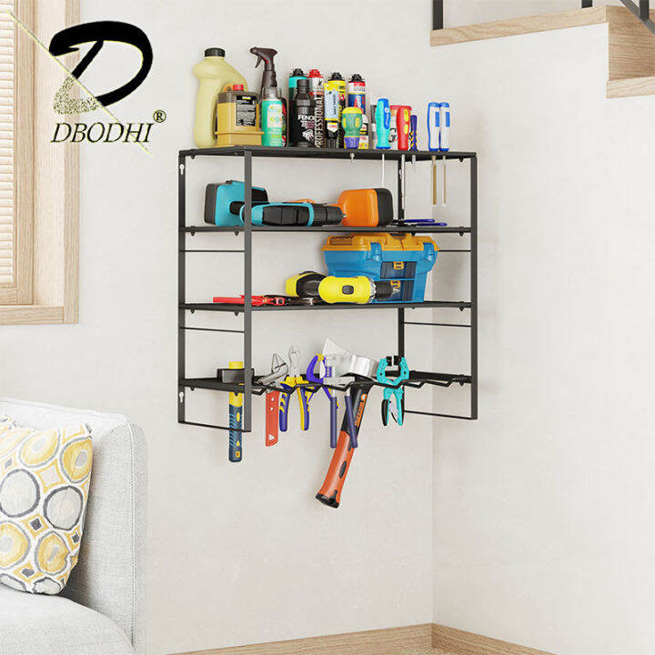 DBODHI Multi-Purpose Layer Book Shelves Steel Rack Metal Shelf Book ...