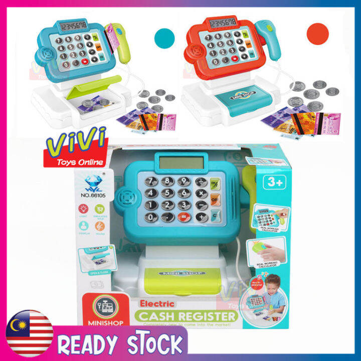 Cash Register Pretend Play Cashier Set | Lazada