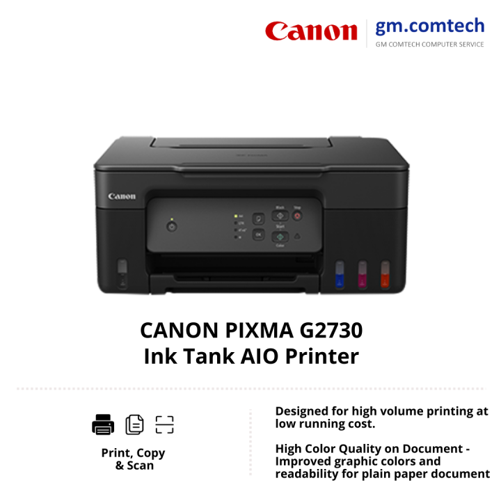 CANON PIXMA New G Series Inkjet G2730/G3730/G3770 Ink Tank AIO Printer ...