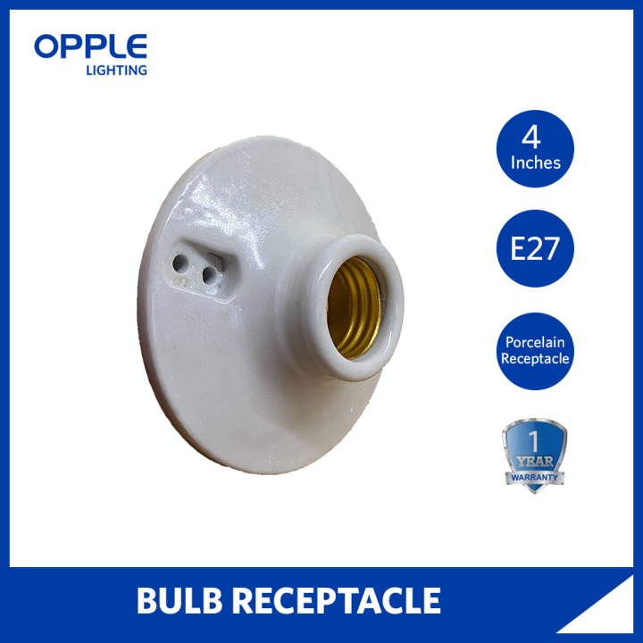 OPPLE Porcelain Glass E27 Bulb Receptacle | Lazada PH