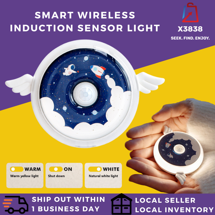 Smart Wireless Magnetic Induction LED Light with Motion Sensor Human ...