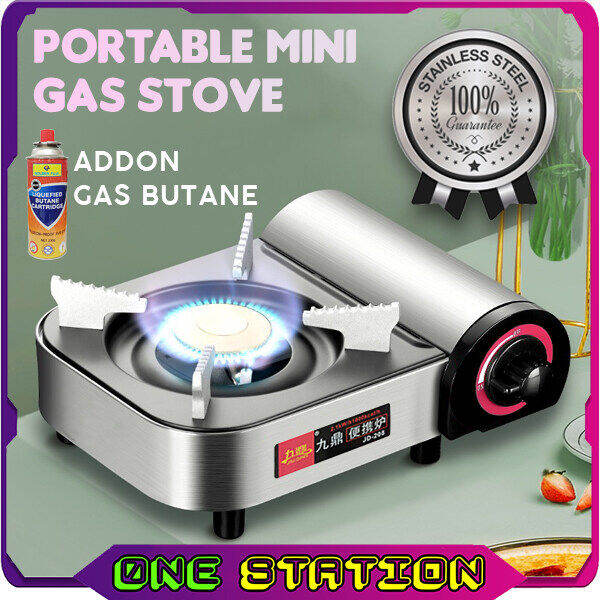 Portable Mini Camping Gas Stove Butane Cooker for Picnic Hiking ...