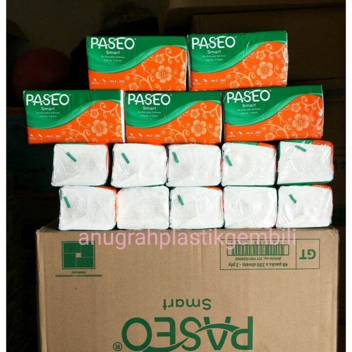 Tissue Paseo smart 250 sheet 2 ply / tissue facial paseo | Lazada Indonesia