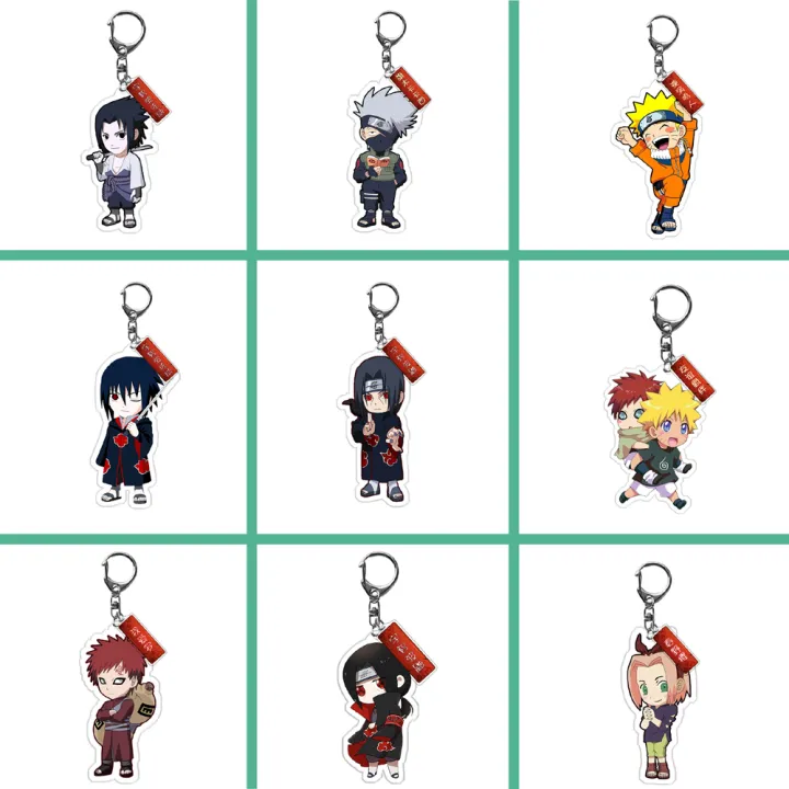 Anime Naruto Shippuden Uzumaki Keychain Uchiha Itachi Sasuke Hatake ...