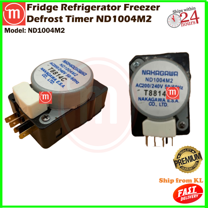 ND1004M2 Nakagawa Fridge Refrigerator Freezer Freeze Defrost Timer 4 Pin Spare part | Lazada