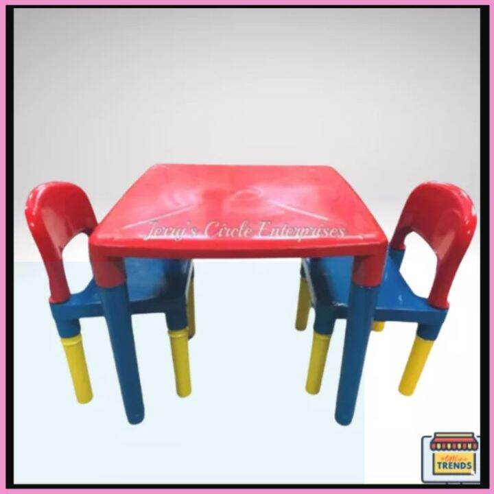 0713 KIDS STUDY TABLE SET WITH 2 CHAIRS / STUDY TABLE FOR KIDS /LAMESA ...