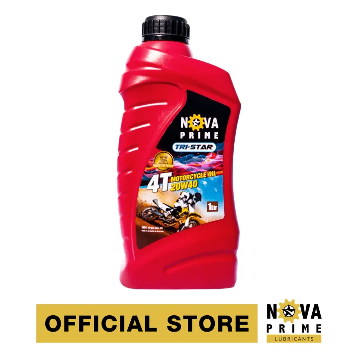 Nova Prime Tri-Star 4 Stroke Motorcycle Engine Oil 1L | Lazada PH