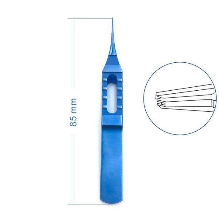 Ophthalmic Forceps Titanium Eye Instruments Straight Suture Toothed ...