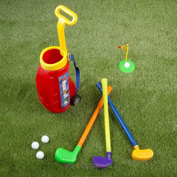 กอล์ฟเด็ก กอล์ฟของเล่นเด็ก ชุดฝึกตีกอล์ฟ สีแดง (DELUXE GOLF SET) ของ ...