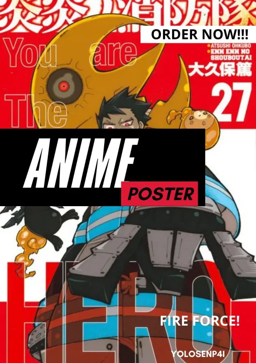 Fire force anime poster (2PCS MINIMUM PER ORDER) | Lazada PH