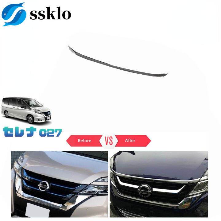 for Nissan Serena C27 2018 2019 2020 2021 2022 Present Car Bonnet Trim ...