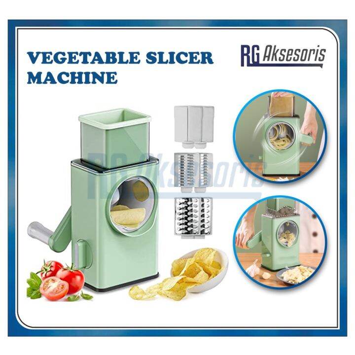 VEGETABLE SLICER MACHINE Alat Pemotong Sayur Buah Parutan Serbaguna ...