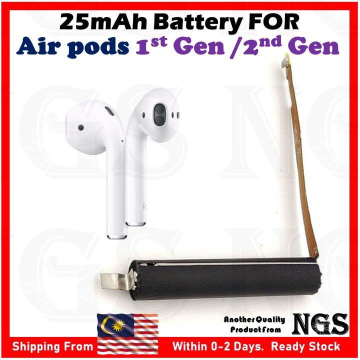 ORIGINAL 25mAh Battery for Air-P0ds Air-Pod 1st Gen / 2nd Gen (821 ...