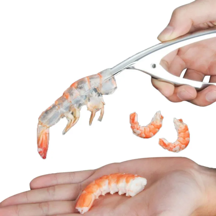 Stainless Steel Shrimp Peeler Curved Seafood Shell Deveiner Tool ...