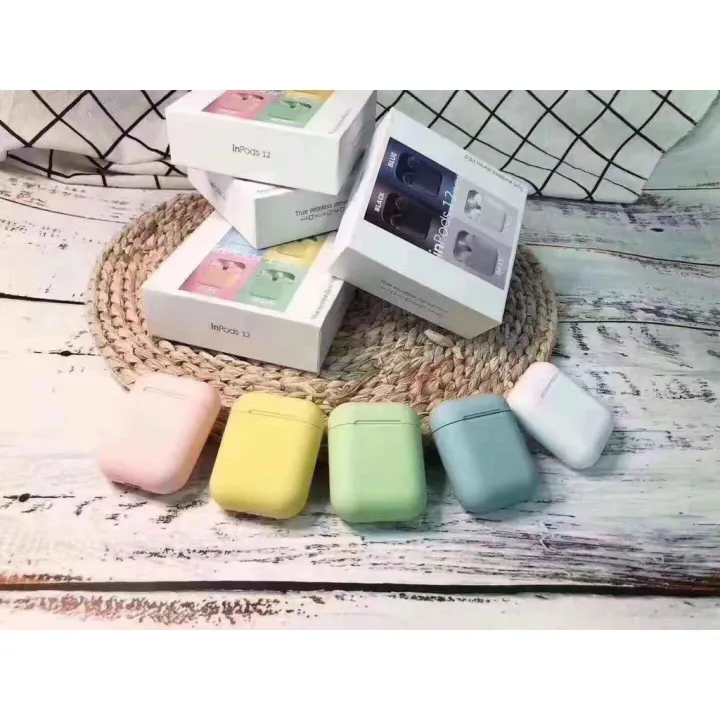 Macaron inPods 12 Bluetooth Earphone 5.0 Wireless Headphones inPods 12 ...