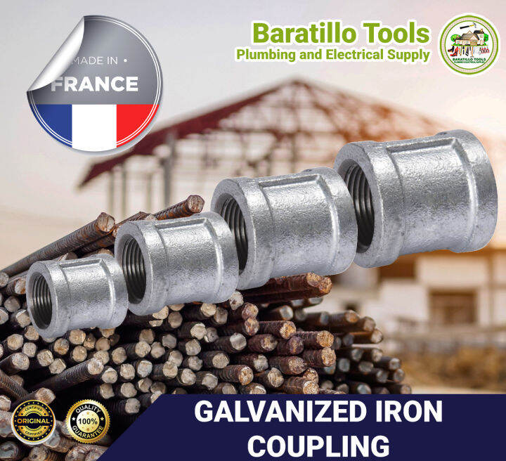 Original Galvanized Heavy Duty Iron Coupling 1/4", 3/8", 1/2", 3/4" & 1 ...