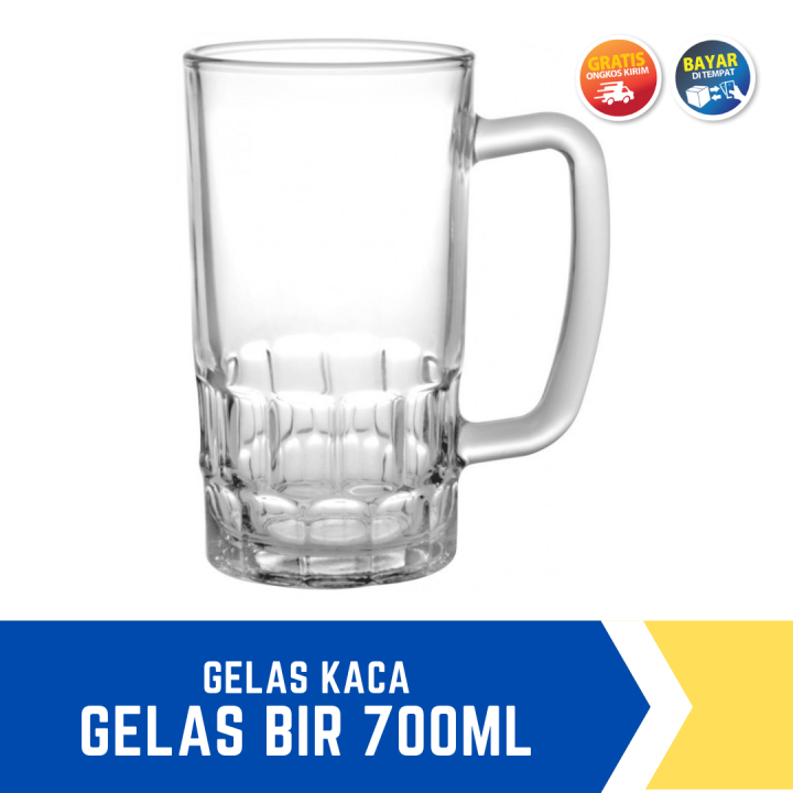 Gelas Kaca Cafe Besar Gelas Es Teh Jumbo Tinggi 16cm 700ml Kedaung Unik ...