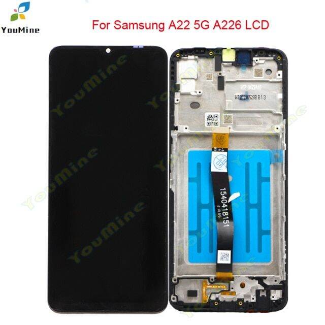 หน้าจอดั้งเดิมสำหรับ Samsung Galaxy A22 5G หน้าจอดิจิตอลแผงสัมผัสหน้าจอ ...