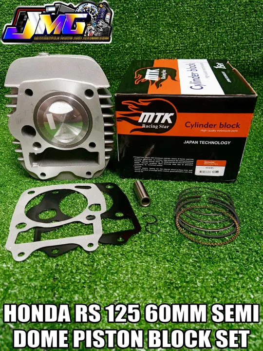HONDA RS 125 60MM SEMI DOME PISTON CYLINDER BLOCK SET | Lazada PH