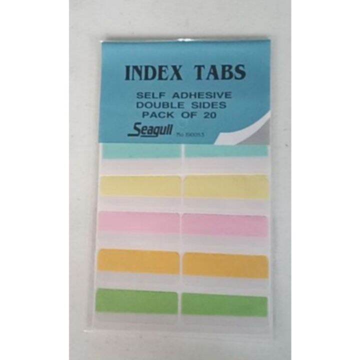 Seagull Index Tabs 20's/pack | Lazada PH