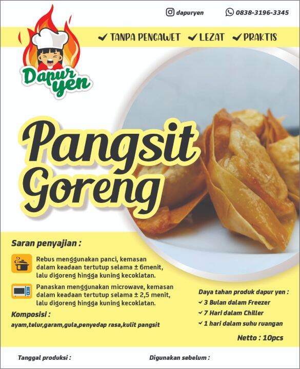 Pangsit Goreng/Pangsit Kuah/Makanan Siap Saji/Makanan Instant/Makanan ...