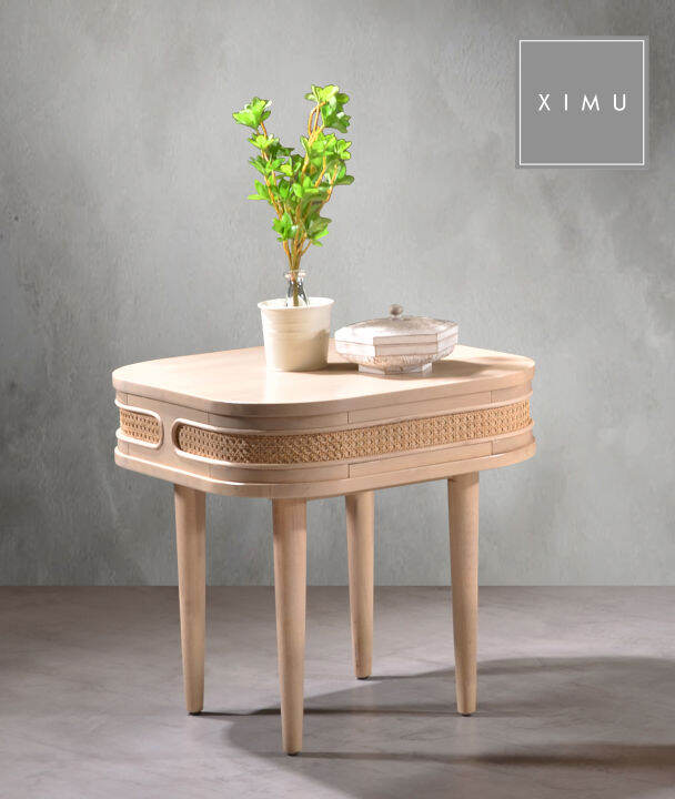 MANHATTAN Full Solid wood End table/ Side table/ Coffee table/ Meja ...