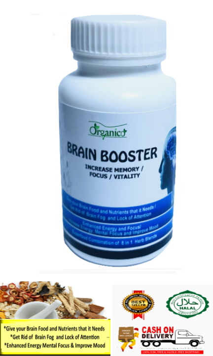 Highest Potency Brain Booster Increase Memory Focus Vitality (100cap x ...