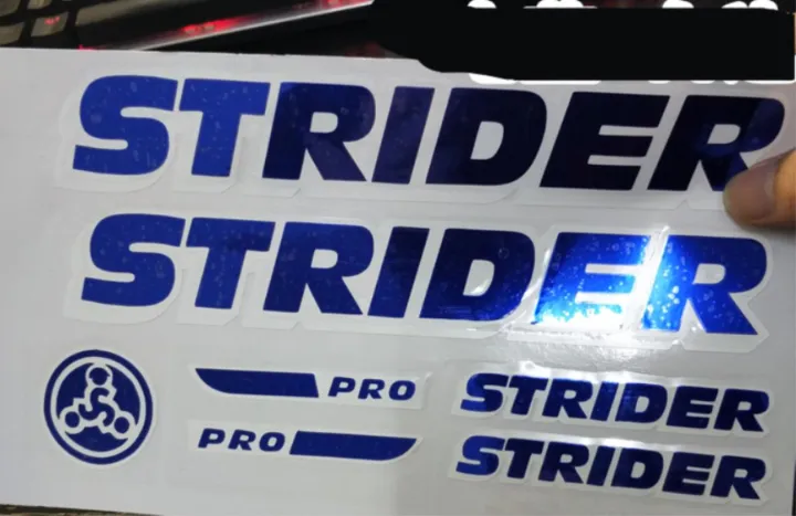 Strider Balance Bike Frame Stickers Modified Colorful Laser Plating ...
