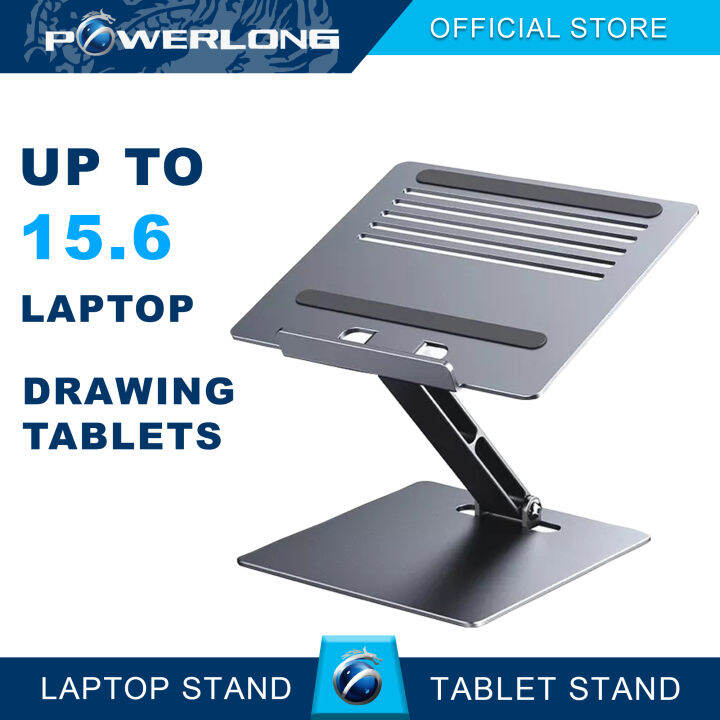 POWERLONG P10 Desktop Tablet Stand Laptop Stand Aluminum Drawing Tablet ...