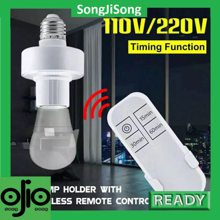Ojio Fitting Lampu E27 Wireless Remote Control ON OFF Jarak Jauh ...