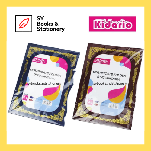 Kidario A4 Certificate Folder (PVC Cover Window) / Kad Sijil A4 / Sijil ...