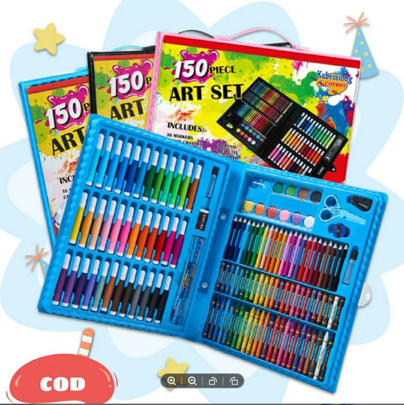 Pensil Warna Set Anak Crayon Isi 150 Pcs Full Set Alat Lukis | Lazada ...
