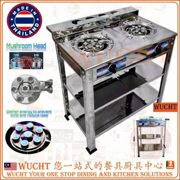 【WUCHT】Thai Burner Made in Thailand Gas Burner Stove with Stand ...