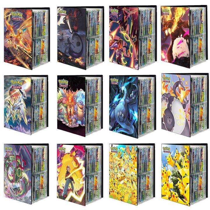 New 24 Models Pokemon Album Book 240Pcs Anime Pikachu Charizard Game ...