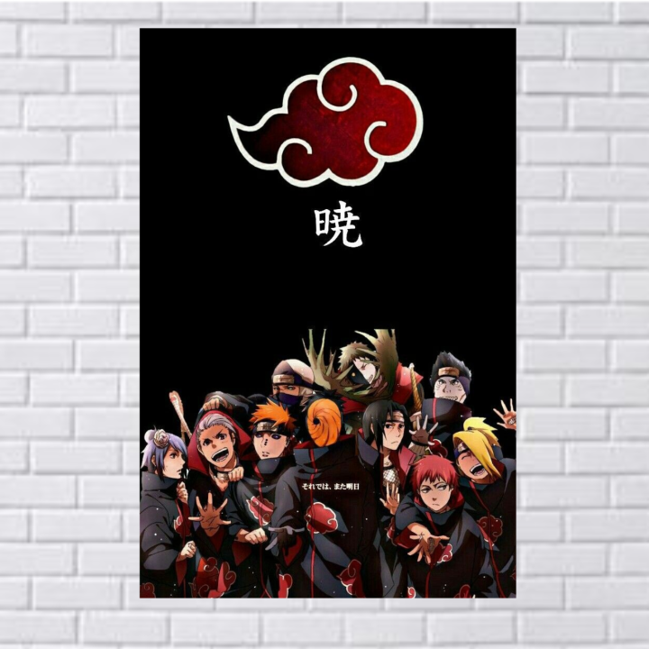 POSTER ANIME AKATSUKI/POSTER NARUTO/FOTO ANIME AKATSUKI/HIASAN DINDING ...