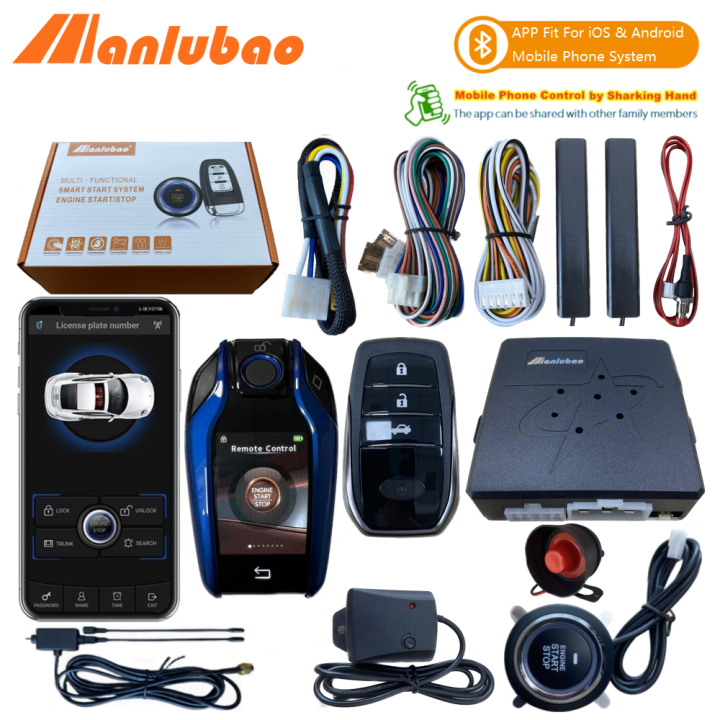Manlubao B【With Siren】Premium APP Control Car Liquid LCD Smart Key ... Manlubao B【With Siren】Premium APP Control Car Liquid LCD Smart Key ...