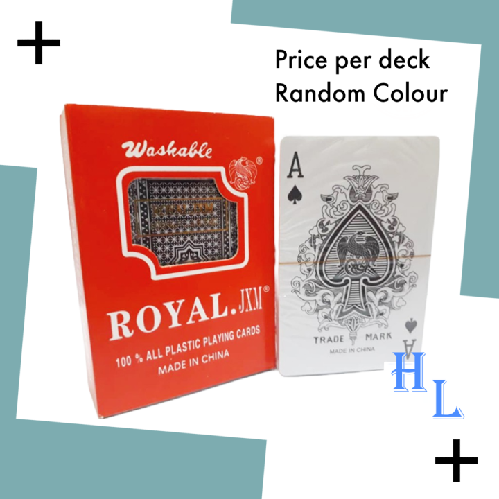 HIGH QUALITY ROYAL PLASTIC PLAYING CARD KAD JUDI 1 PEK | Lazada