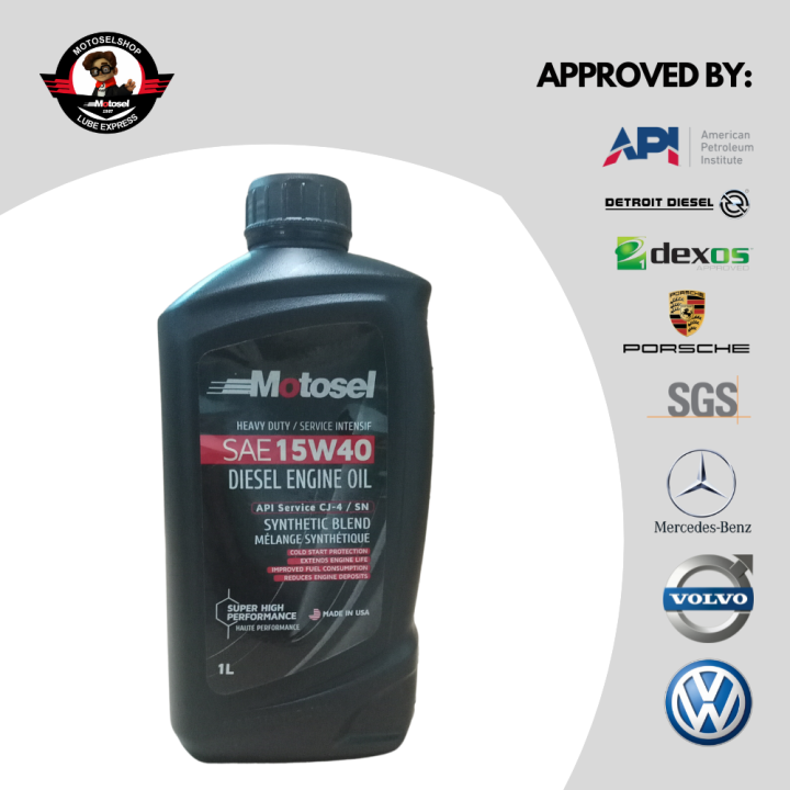 15W40 MOTOSEL USA SEMI SYNTHETIC MINYAK HITAM ENJIN DIESEL TUGAS BERAT ...