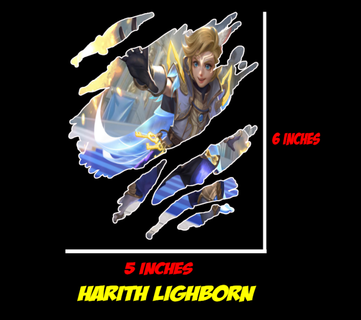 MOBILE LEGENDs Medium size 6x5 inches Printable stickers for Tumbler ...