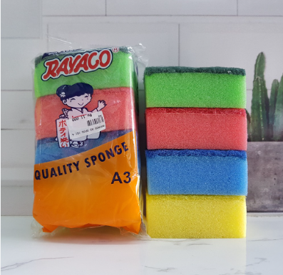 Rayaco Cleaning Sponge Scouring Pad Sponge Basuh Pinggan Dapur ...