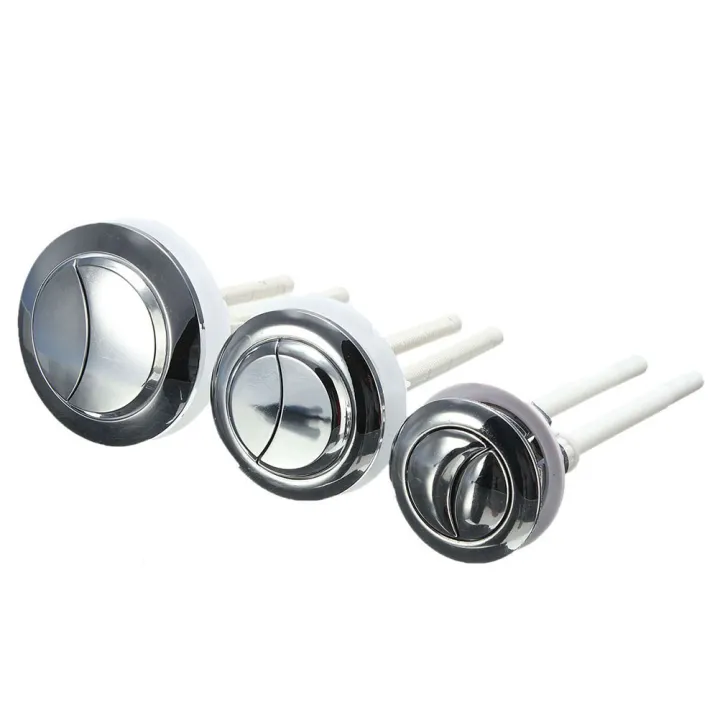 Plastic Dual Flush Toilet Water Tank Push Button With 2 Rod for 38 48 ...