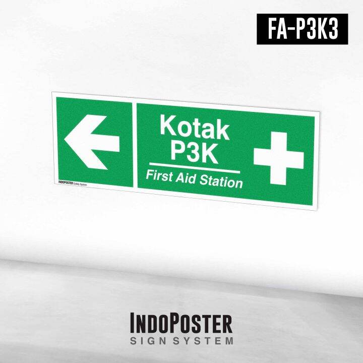 Stiker Sign Kotak P3K First Aid Box Standar Arah Kiri | Lazada Indonesia