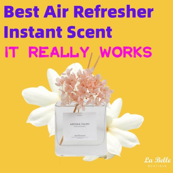 Premium Reed Diffuser Set 100% Natural w/ Stick Fresh Fragrance Aroma ...