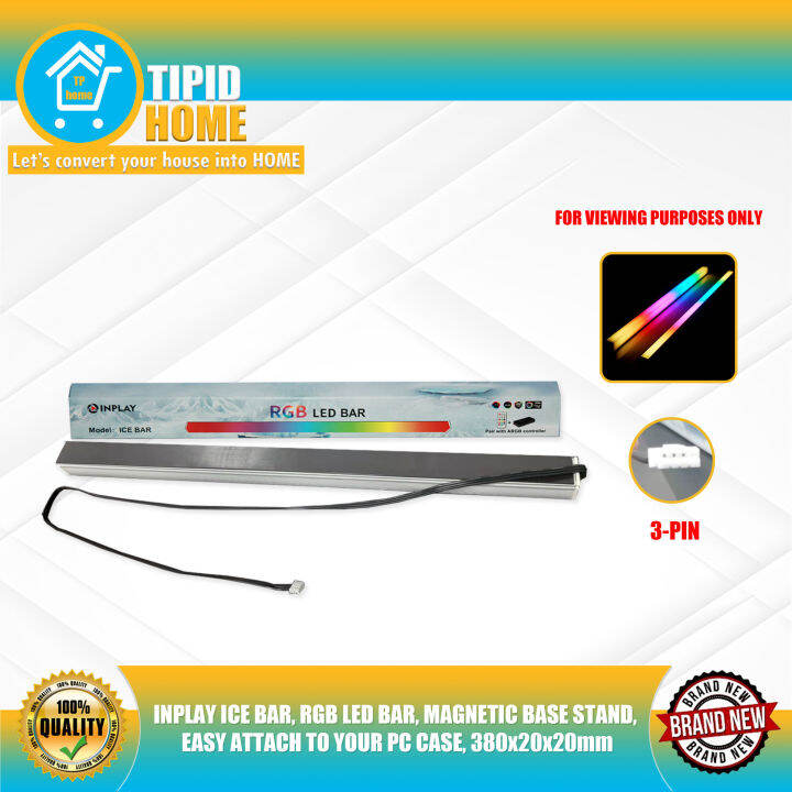 INPLAY ICE BAR, RGB LED BAR, MAGNETIC BASE STAND, EASY ATTACH TO YOUR ...