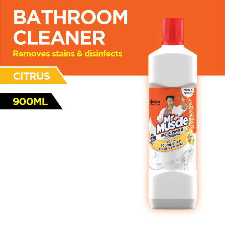 Mr. Muscle Extra Power Bathroom Cleaner Citrus 900ml | Lazada PH