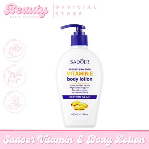 ORIGINAL Sadoer Body Lotion Evening Primrose Moisturizing Vitamin E ...
