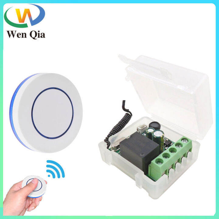 433MHz Mini Wireless Switch 220V/230V/240V Dry Contact Remote Control ...