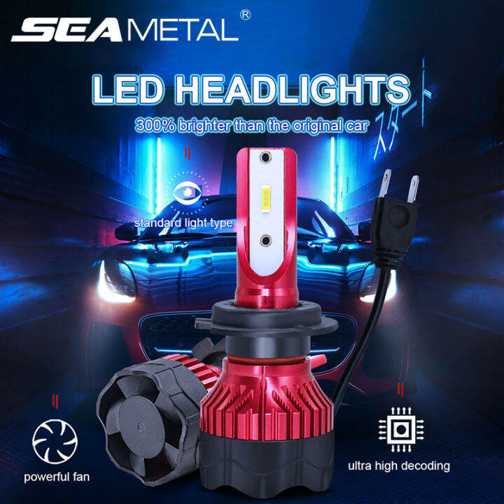 Lampu LED Mobil Headlight 120 Watt Lampu Utama Mobil LED COB Super ...