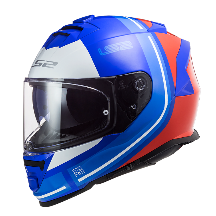 LS2 Helmets - Storm FF800 Slant Matt Blue Fluo Orange หมวกกันน็อคเต็มใบ ...
