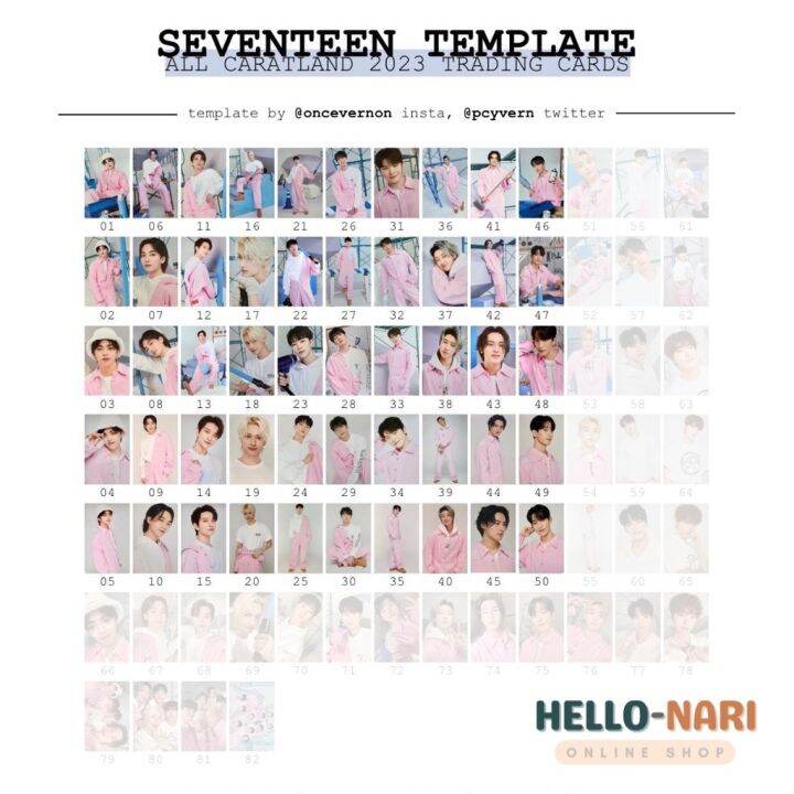 SEVENTEEN 2023 CARAT LAND Official Trading Cards (Tingi / Loose) Part 1 ...